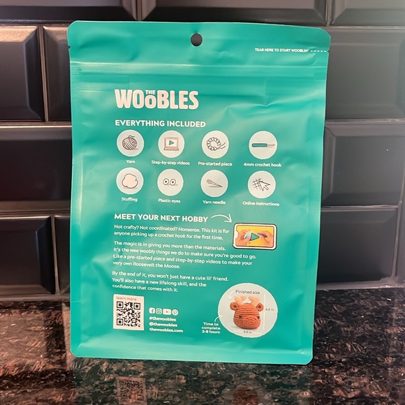 Woobles | Art | The Woobles Roosevelt The Moose Crochet Kit | Poshmark